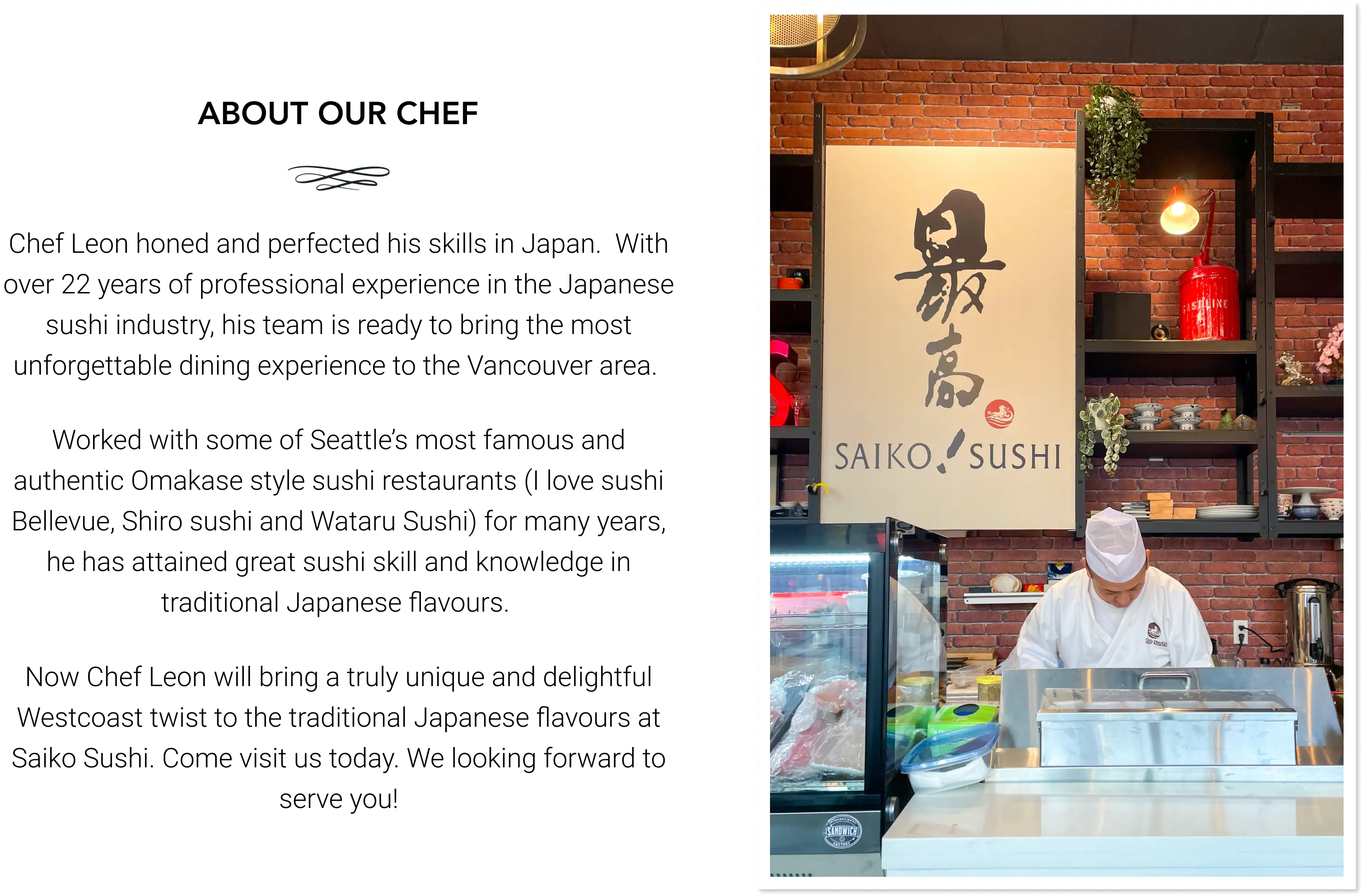Saiko Sushi | Japanese Restaurant in Vancouver | Order Online